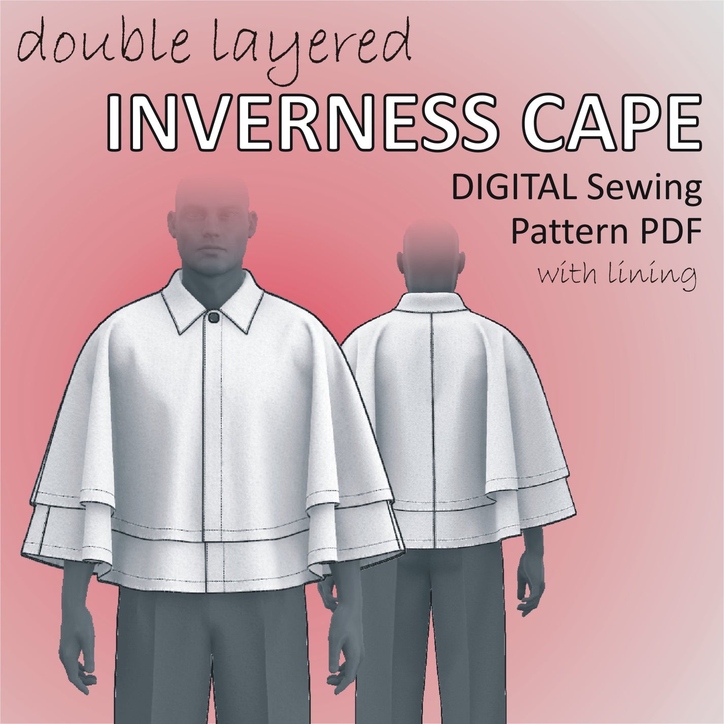 Inverness Cape Sewing Pattern PDF – mascultory