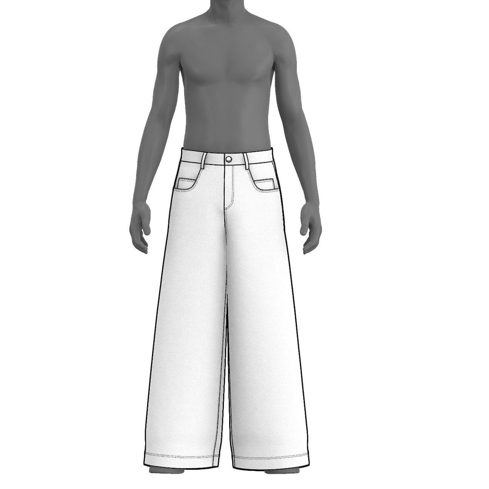 Phat Pants Rave Pants Sewing Pattern PDF for men – mascultory
